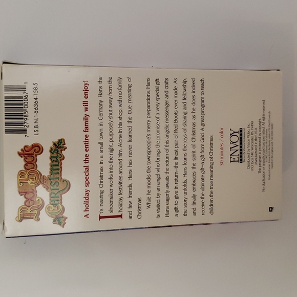 Other | Red Boots For Christmas Vintage Collectible Vhs Tape | Poshmark